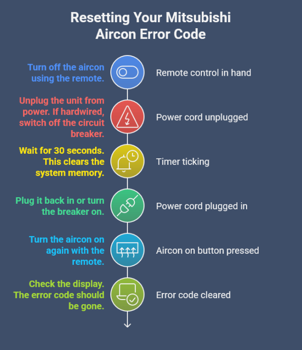 How to Check Mitsubishi Aircon Error Code - BLOSSOM AIR-CON