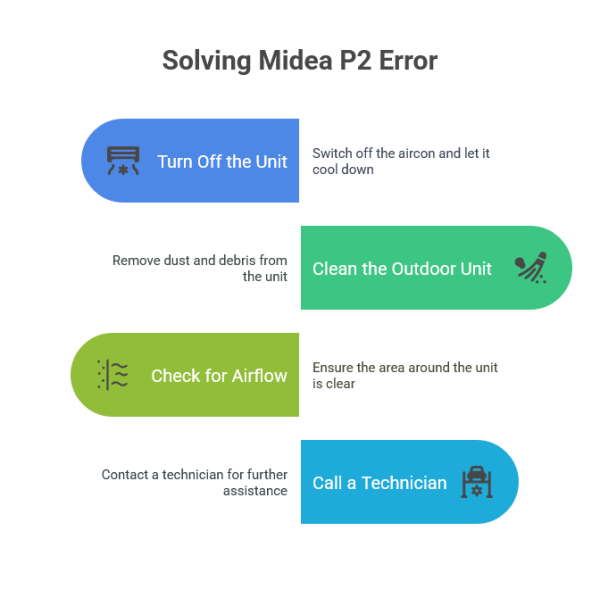 Midea Aircon P2 Error – What It Means? - BLOSSOM AIR-CON